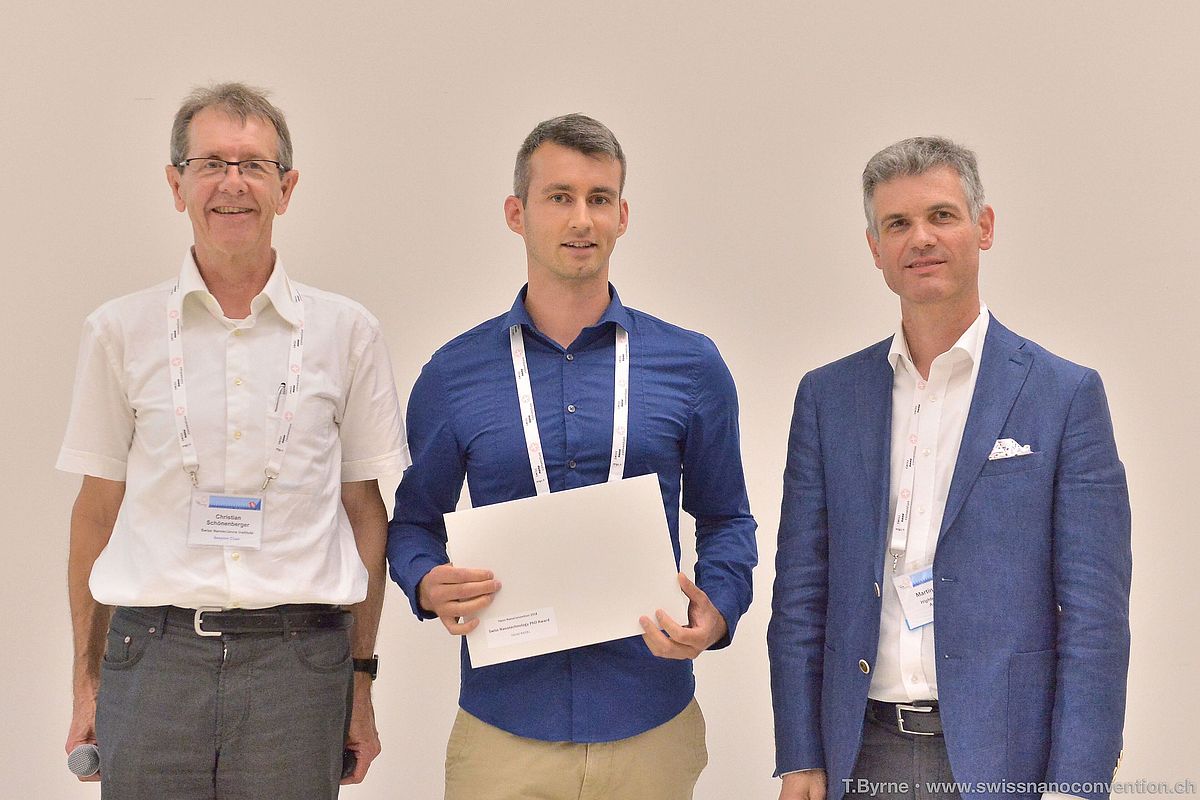 PhD Award for Daniel Riedel | Department of Physics | University of Basel